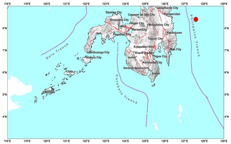 Magnitude 5.6 quake strikes near Lingig, Surigao del Sur