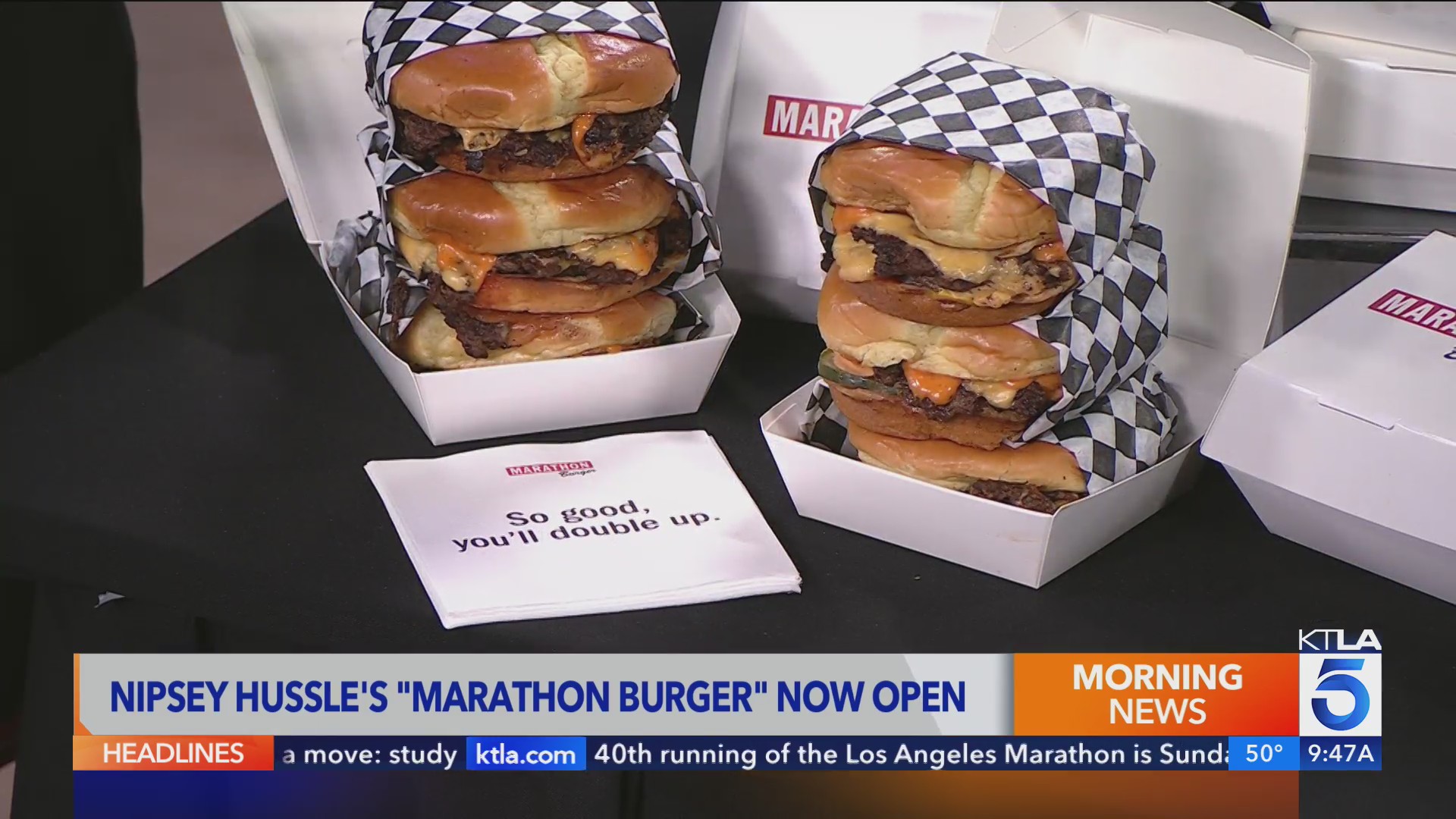 Marathon Burger opens in honor of the late Nipsey Hussle