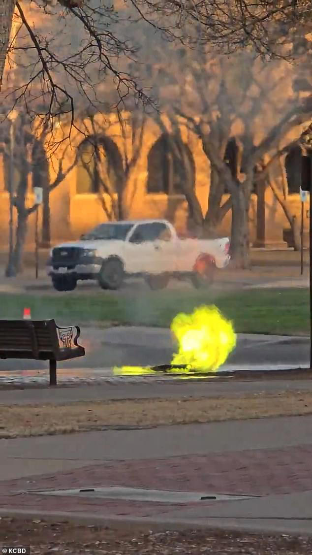 Neon green explosion on Texas Tech university campus sparks evacuation