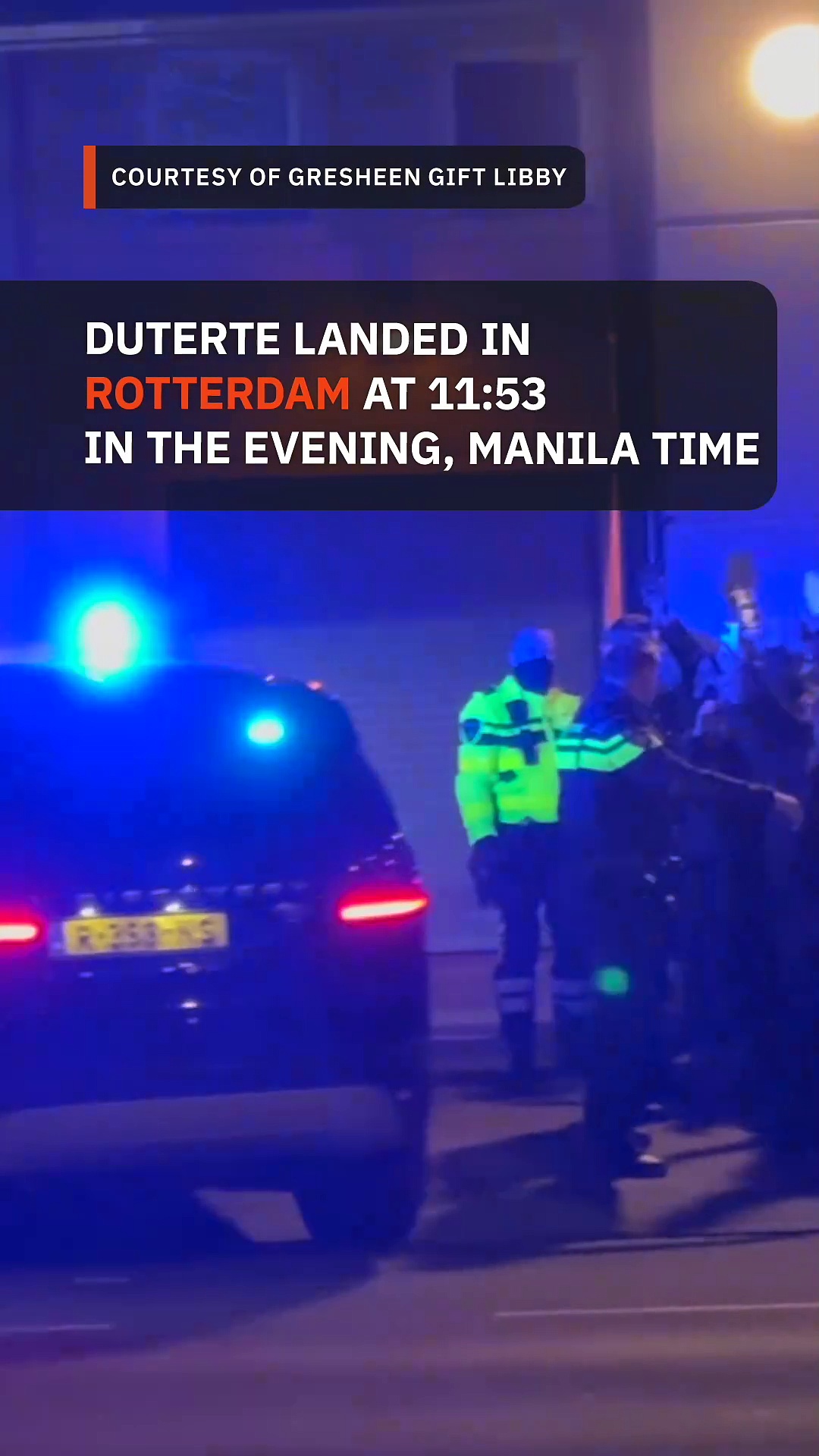 Duterte arrives in the Netherlands to face International Criminal Court
