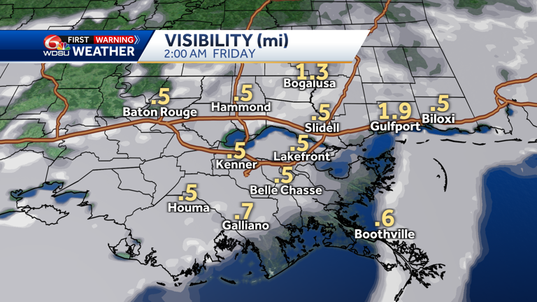 New Orleans will have trouble viewing the total lunar eclipse tonight