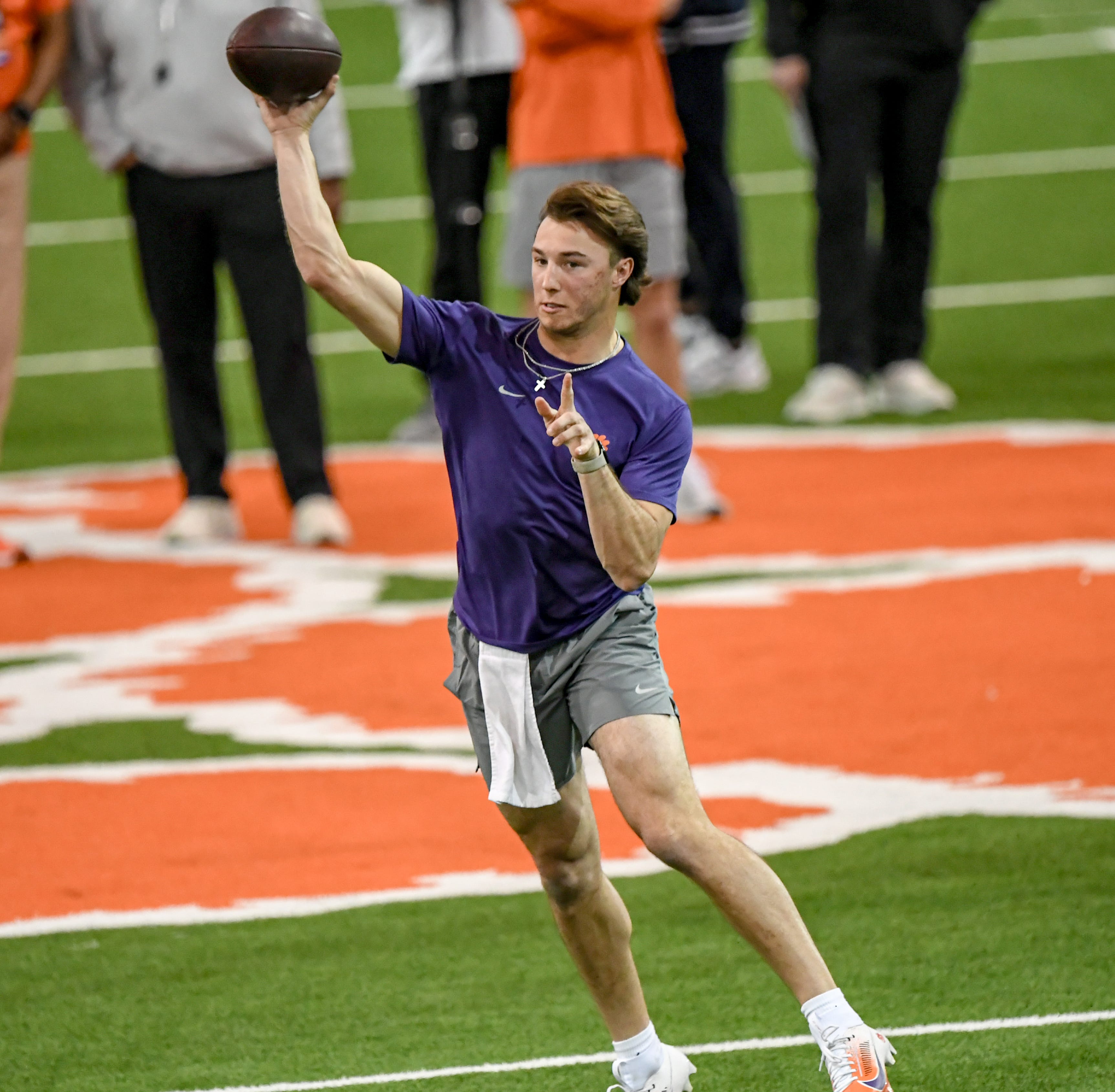 Why Cade Klubnik threw in front of scouts at Clemson football Pro Day ...