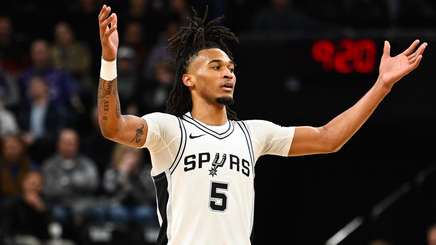 Watch as Spurs prank rookie Stephon Castle by removing the wheels from ...