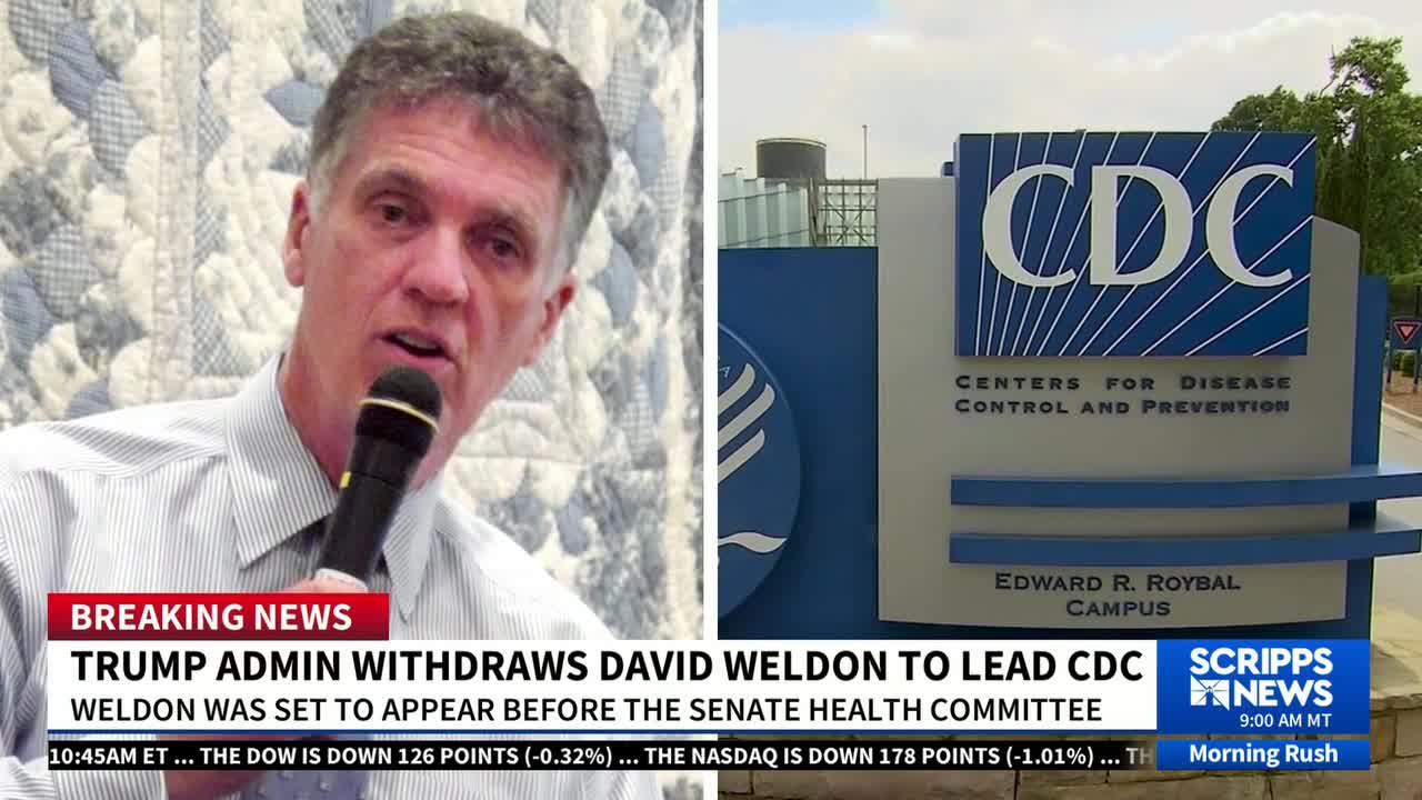 Nomination for Dr. David Weldon to lead the CDC withdrawn