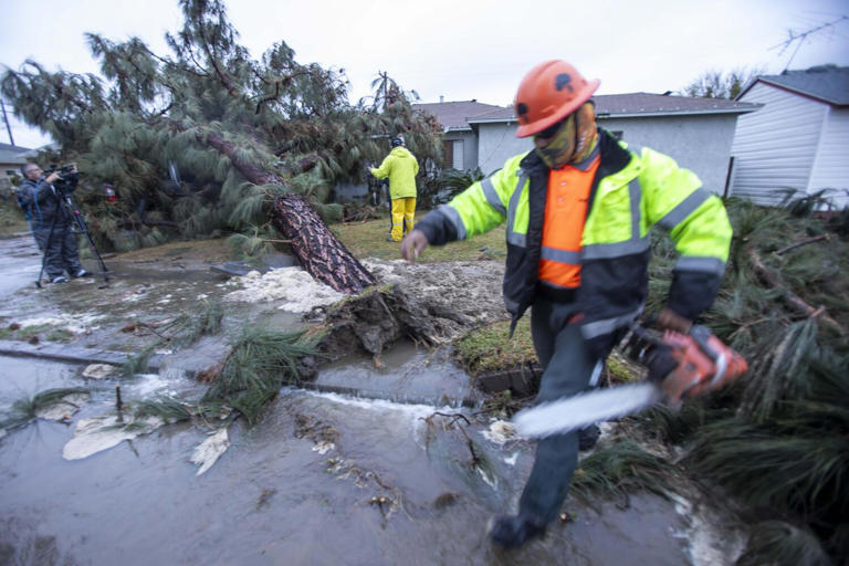 L.A.'s big winter storm brings evacuation warnings, rescues and a tornado
