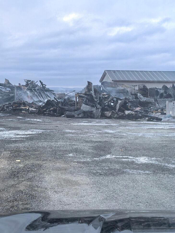 Fire destroys seafood processing plant in Cape John