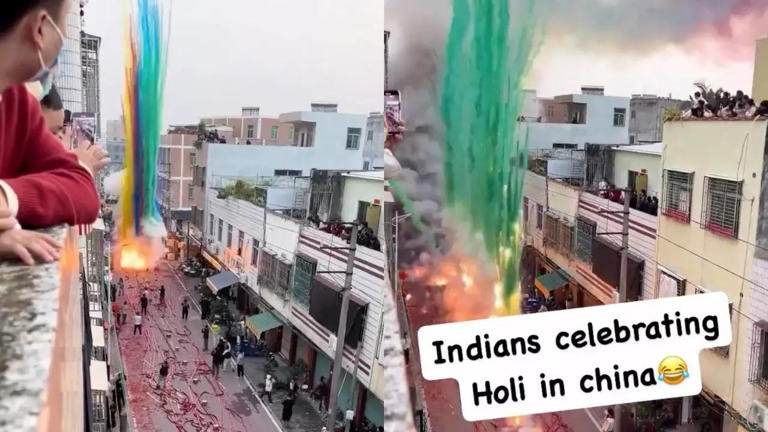 Video From Chinese Festival Mistaken for Holi Celebration in China