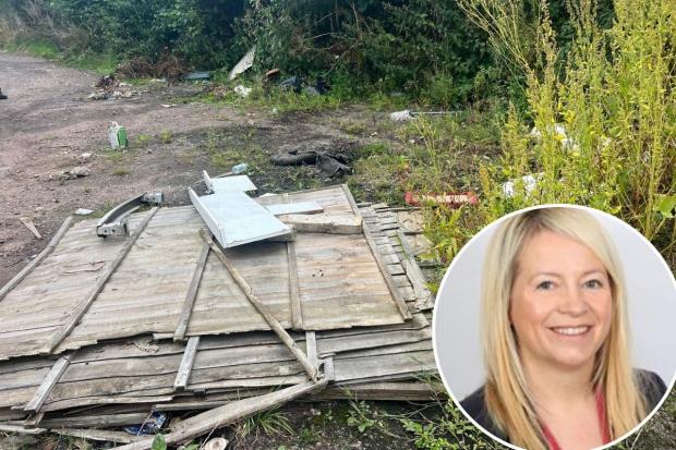 Claim council storing Tarmac and soil at roadside is encouraging fly ...