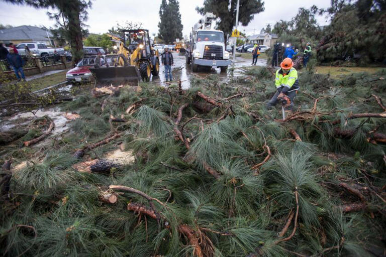 L.A.'s big winter storm brings evacuation warnings, rescues and a tornado