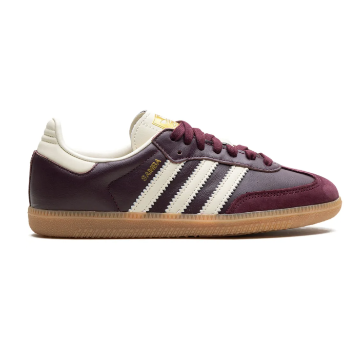 Anne Hathaway's Burgundy Adidas Sambas Expertly Translate a Winter ...