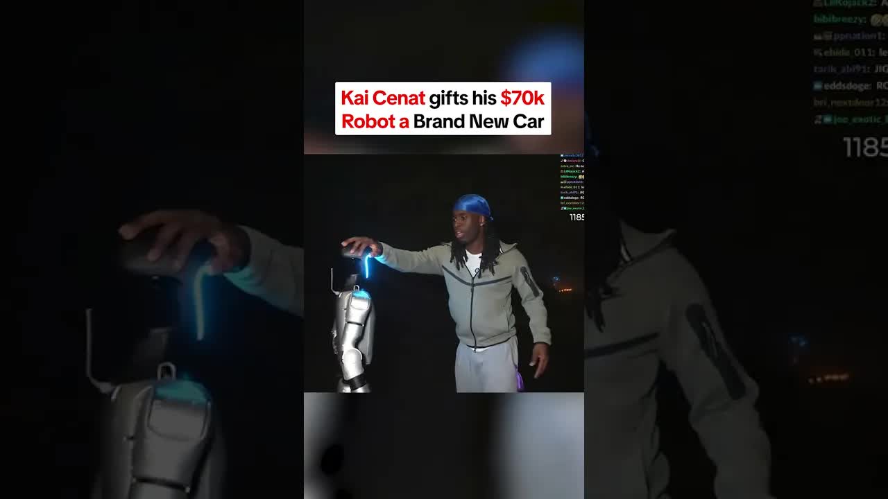 Kai Cenat gifts his $70k Robot "Abdul" a brand-new car.