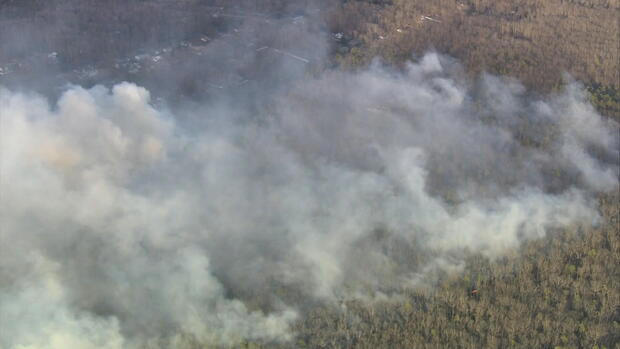 Wildfire in Franklin Township, New Jersey, is 100% contained, officials say