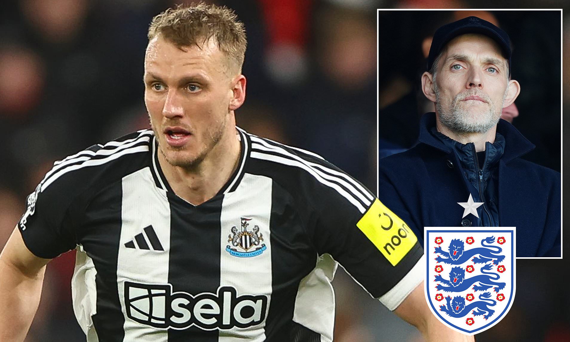 Dan Burn set for SHOCK first England call-up as Thomas Tuchel names his ...