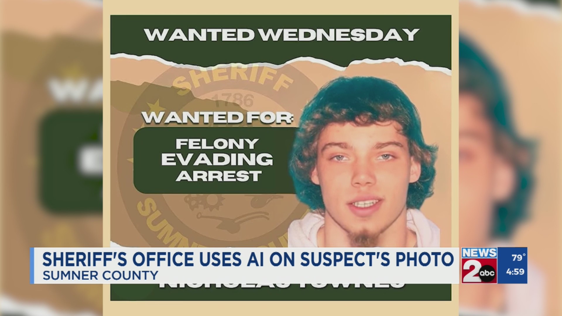 Sumner County Sheriff's Office uses AI to make suspect's photo appear ...