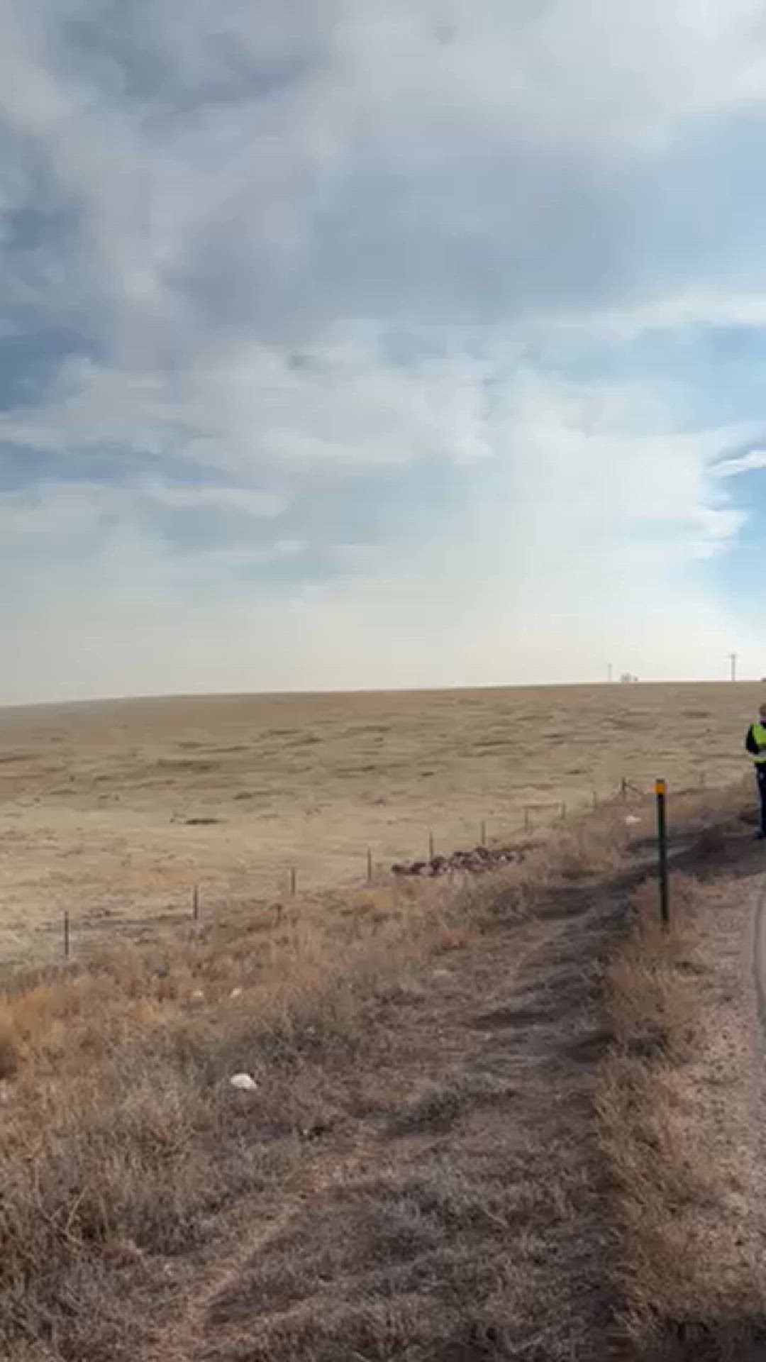 Heavy smoke from the Meridian Fire east of Colorado Springs