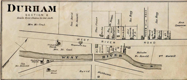 Creating communities: A historical timeline of Durham, N.S.