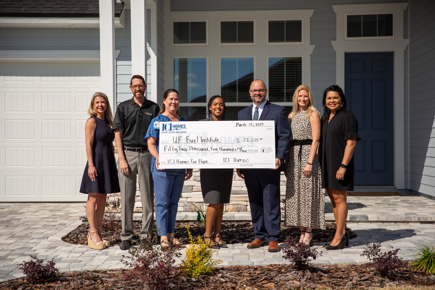 Fixel Institute receives $52.5K gift from ICI Homes for Hope