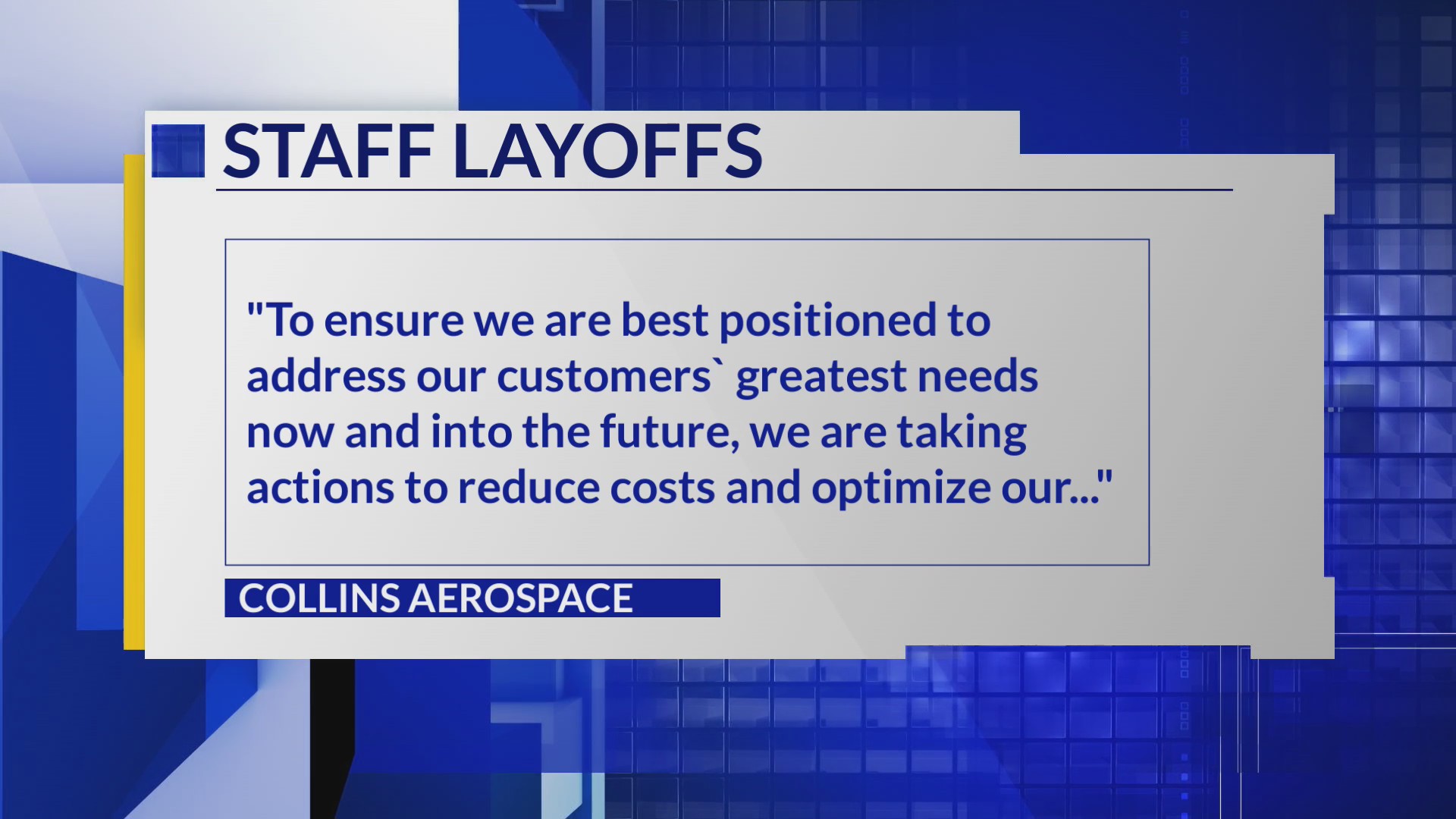 Collins Aerospace downsizes workforce, layoffs at Rockford facility