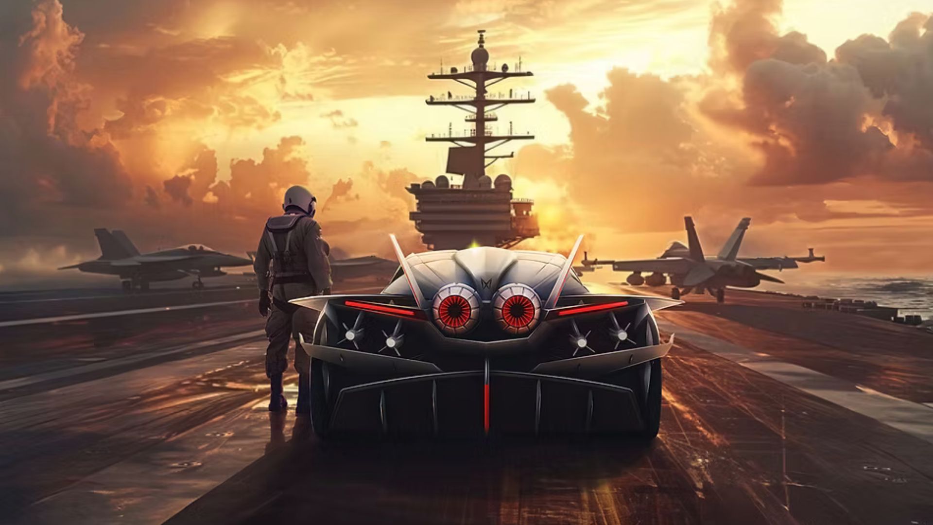 Limited-Run C8 Corvette Takes The Shape Of An F-18 Fighter Jet