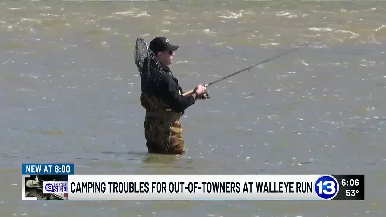 Camping troubles for out-of-towners at Walleye Run