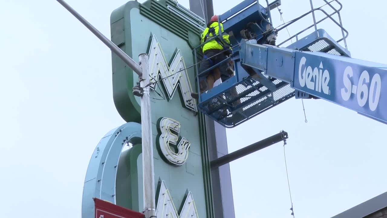 Iconic M&M sign returns to Uptown Butte after being saved from fire 4 ...