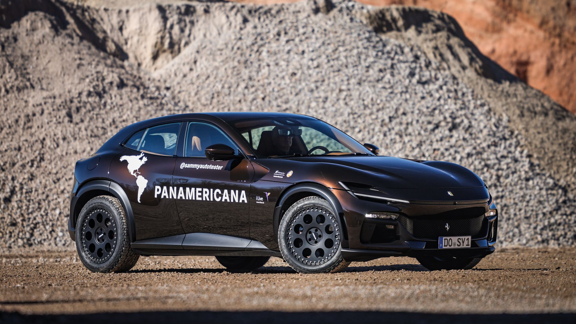 delta 4x4 Slaps Off Road Wheels And Tires On A Ferrari Purosangue And ...