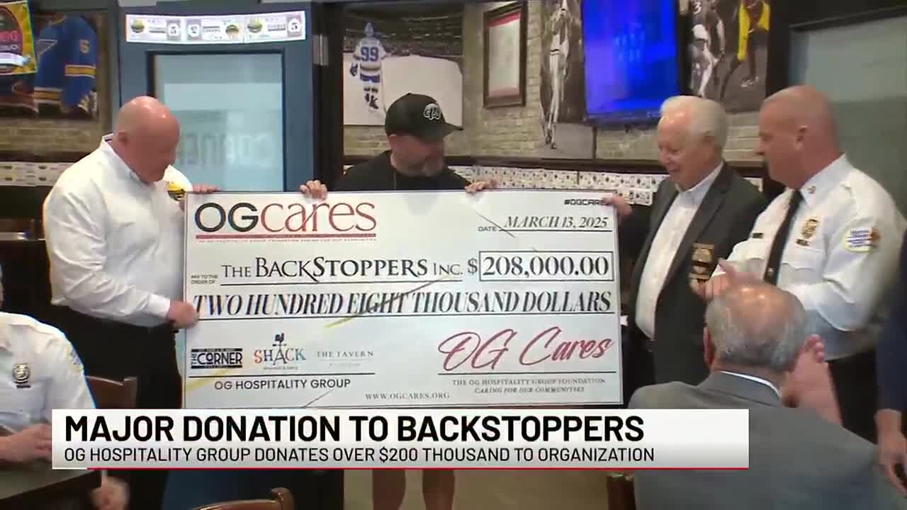 BackStoppers receives over $200,000 donation from OG Hospitality Group