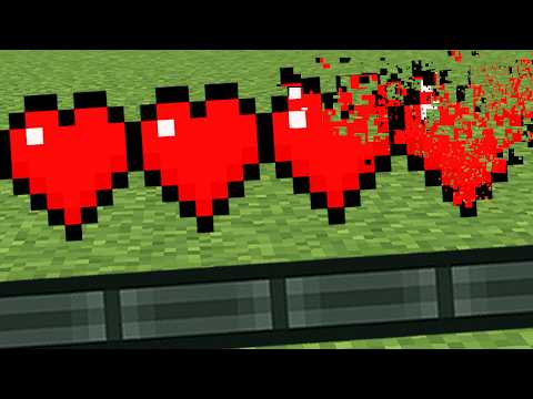 I lose hearts and struggle through Minecraft survival