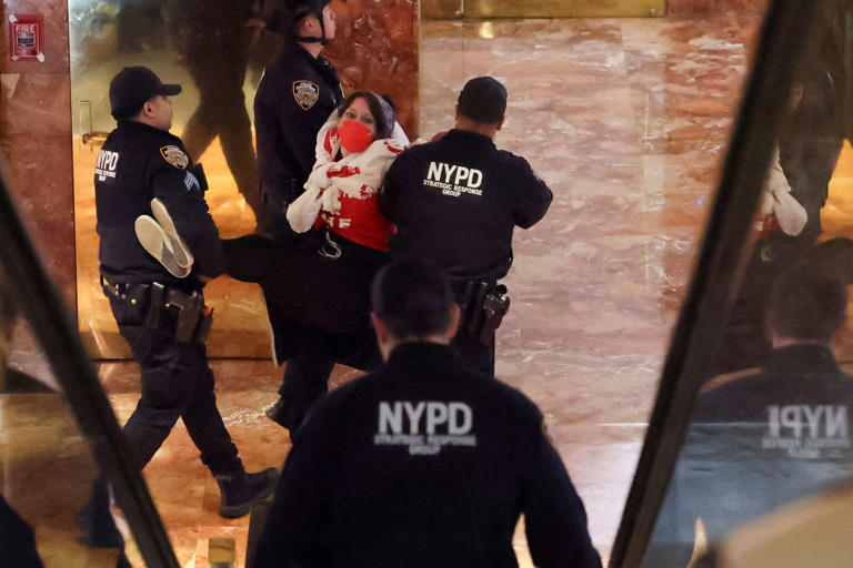 Trump Tower protest against Mahmoud Khalil’s detention ends in 98 arrests