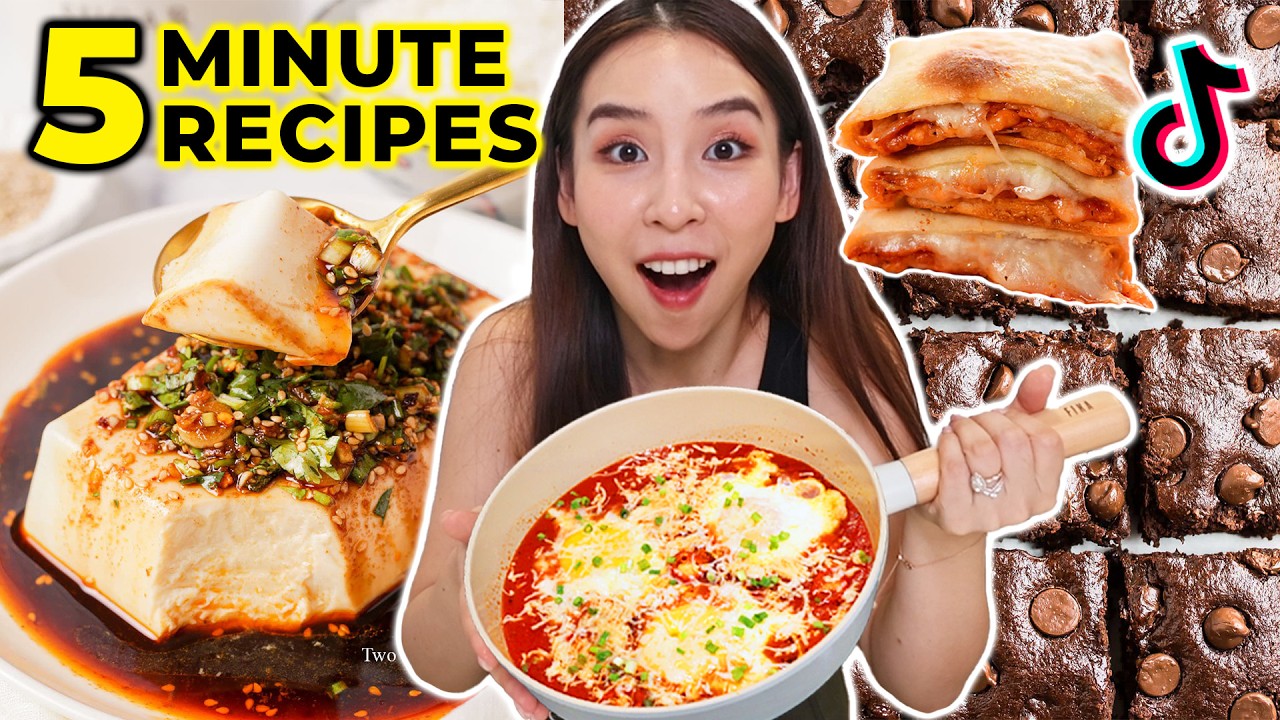 I Tried Viral 5 Minute TikTok Recipes *mindblown* 🤯