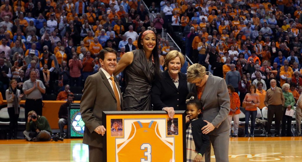 Candace Parkers gets emotional discussing Pat Summitt