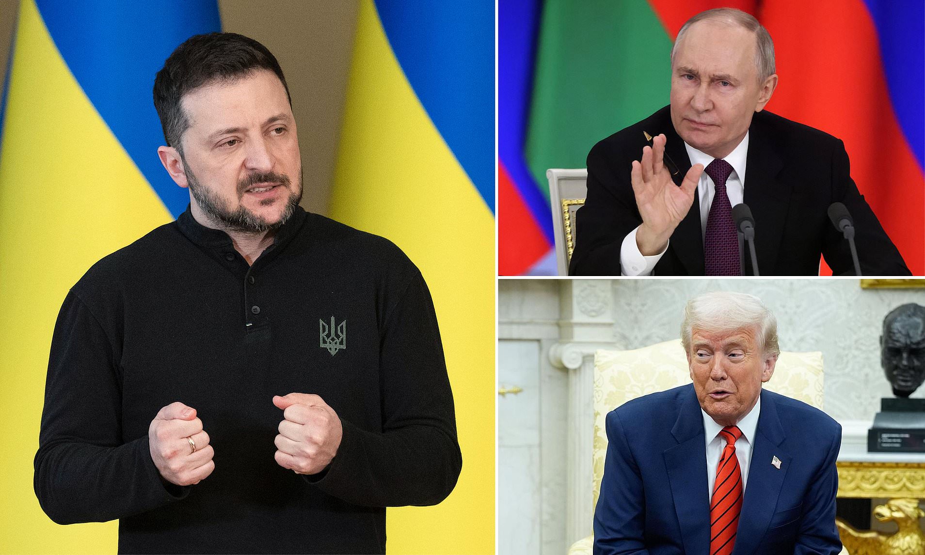 Putin is too SCARED to tell Trump he wants to 'stay at war' - Zelensky