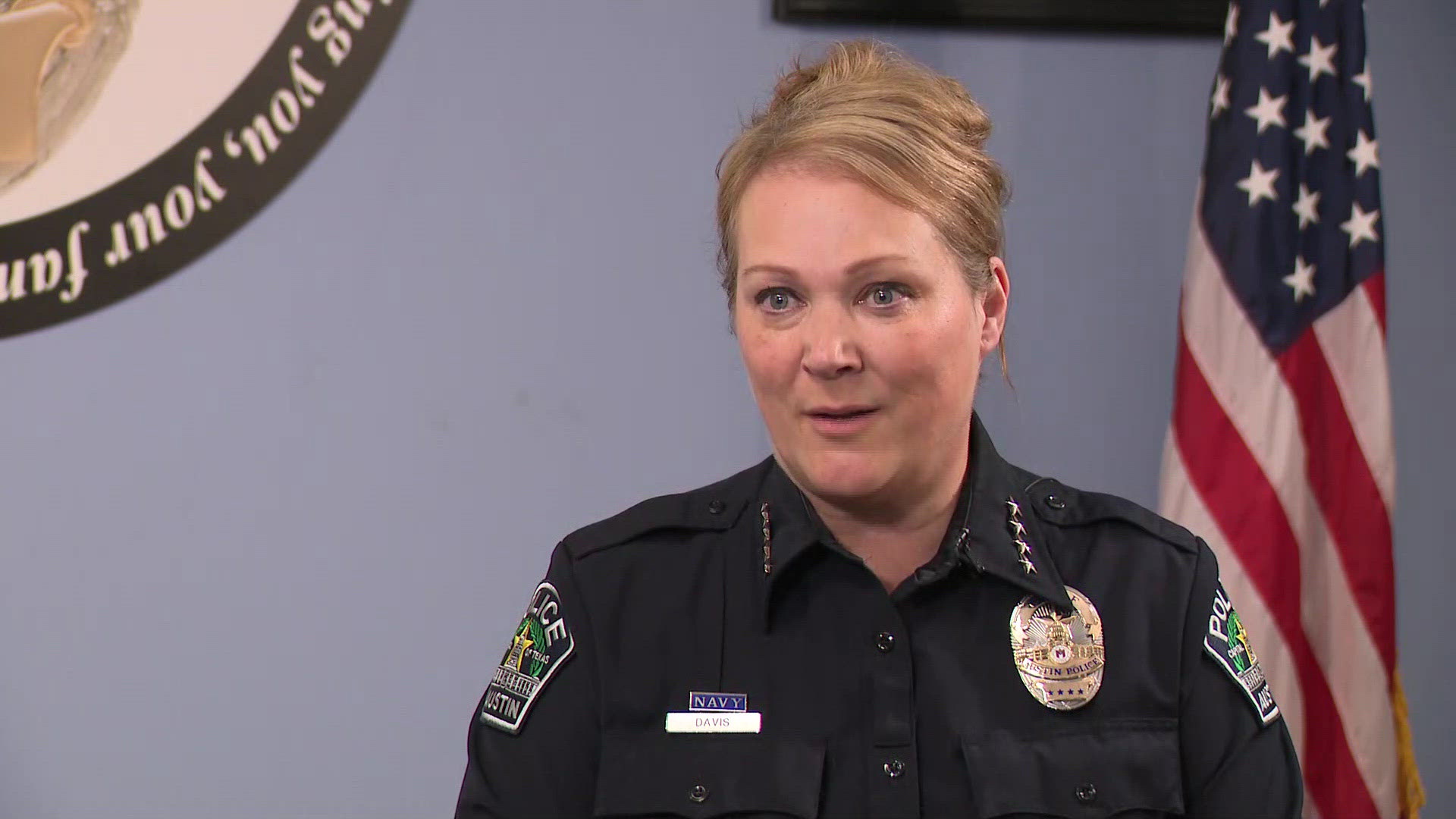 Austin Police Chief Lisa Davis outlines accountability efforts, response times, staffing efforts