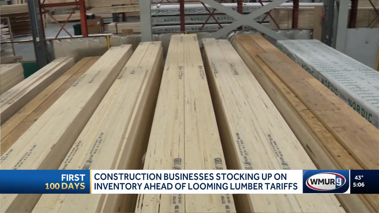 Construction businesses stock up ahead of potential lumber tariffs
