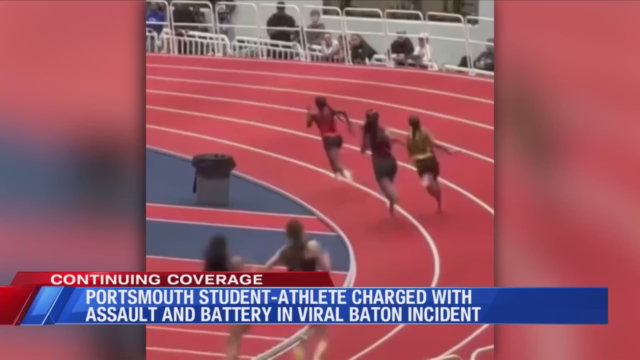 Student-athlete charged with assault & battery in viral baton incident