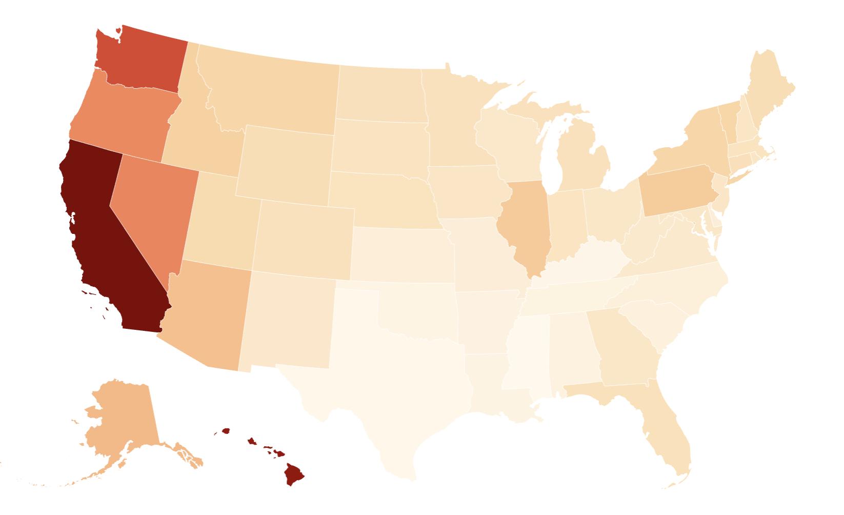 Map Reveals States With Highest Gas Prices