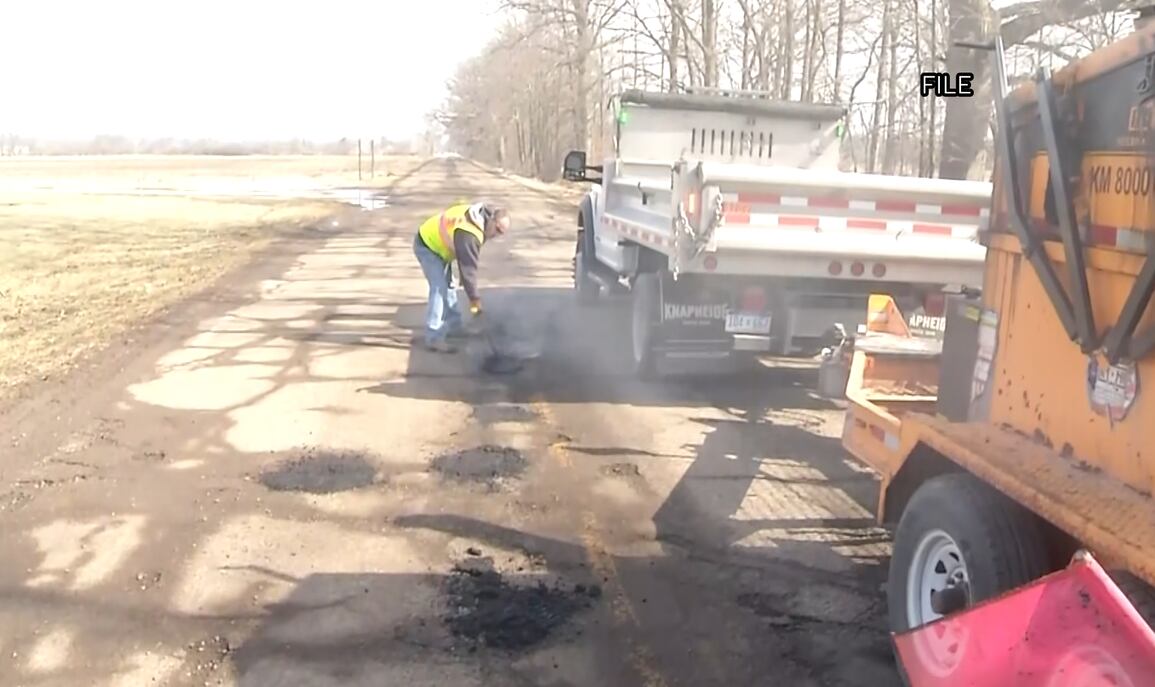 Potholes popping up around mid-Michigan as spring approaches