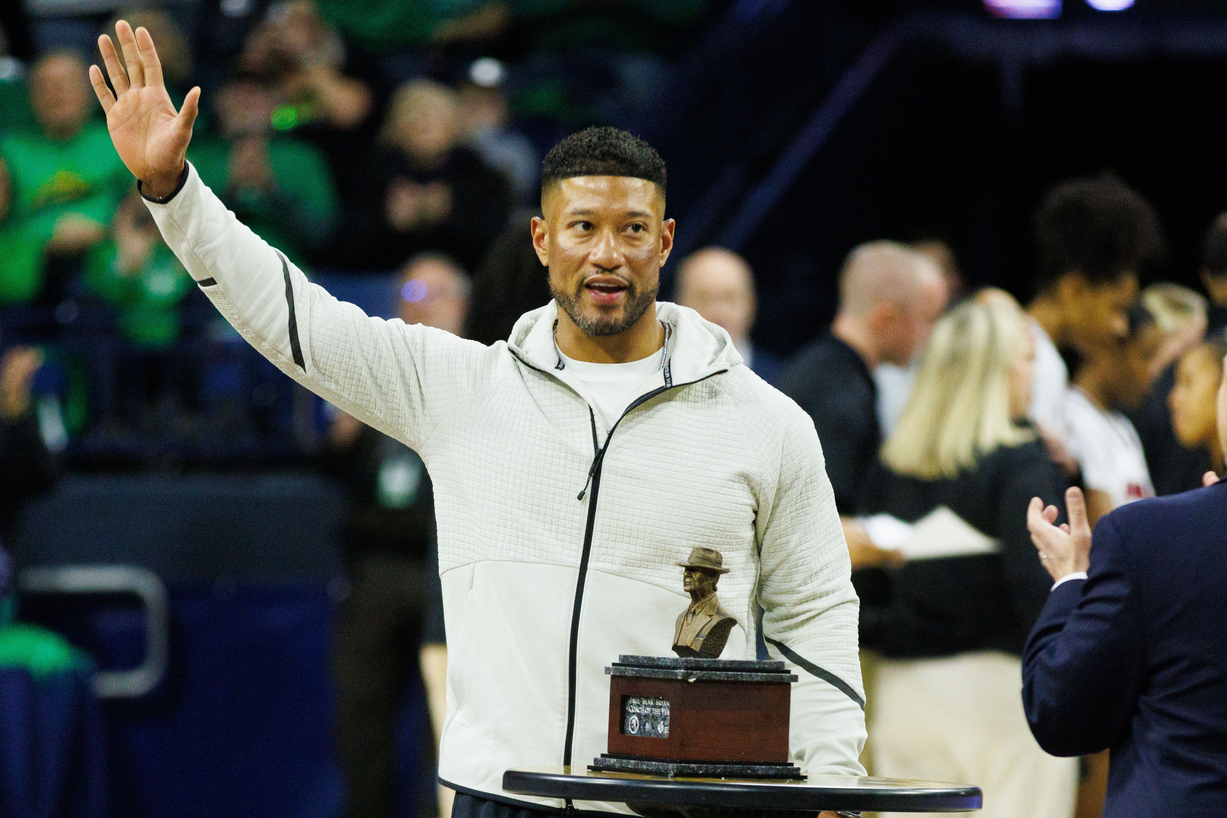 Notre Dame head coach Marcus Freeman continues to earn recognition