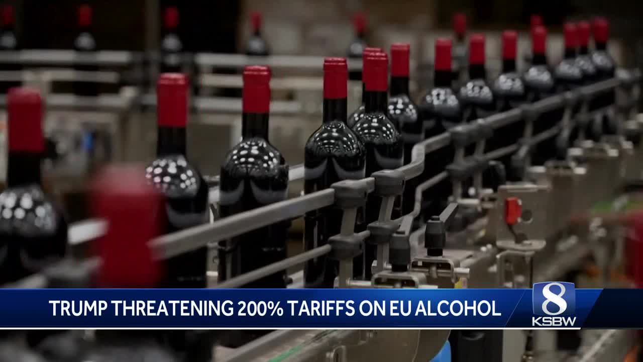 President Trump threatens 200% tariff on European alcohol