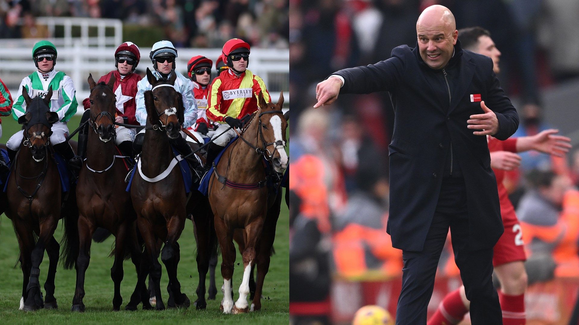 Liverpool at the races! Arne Slot's side soak up Cheltenham Festival ...