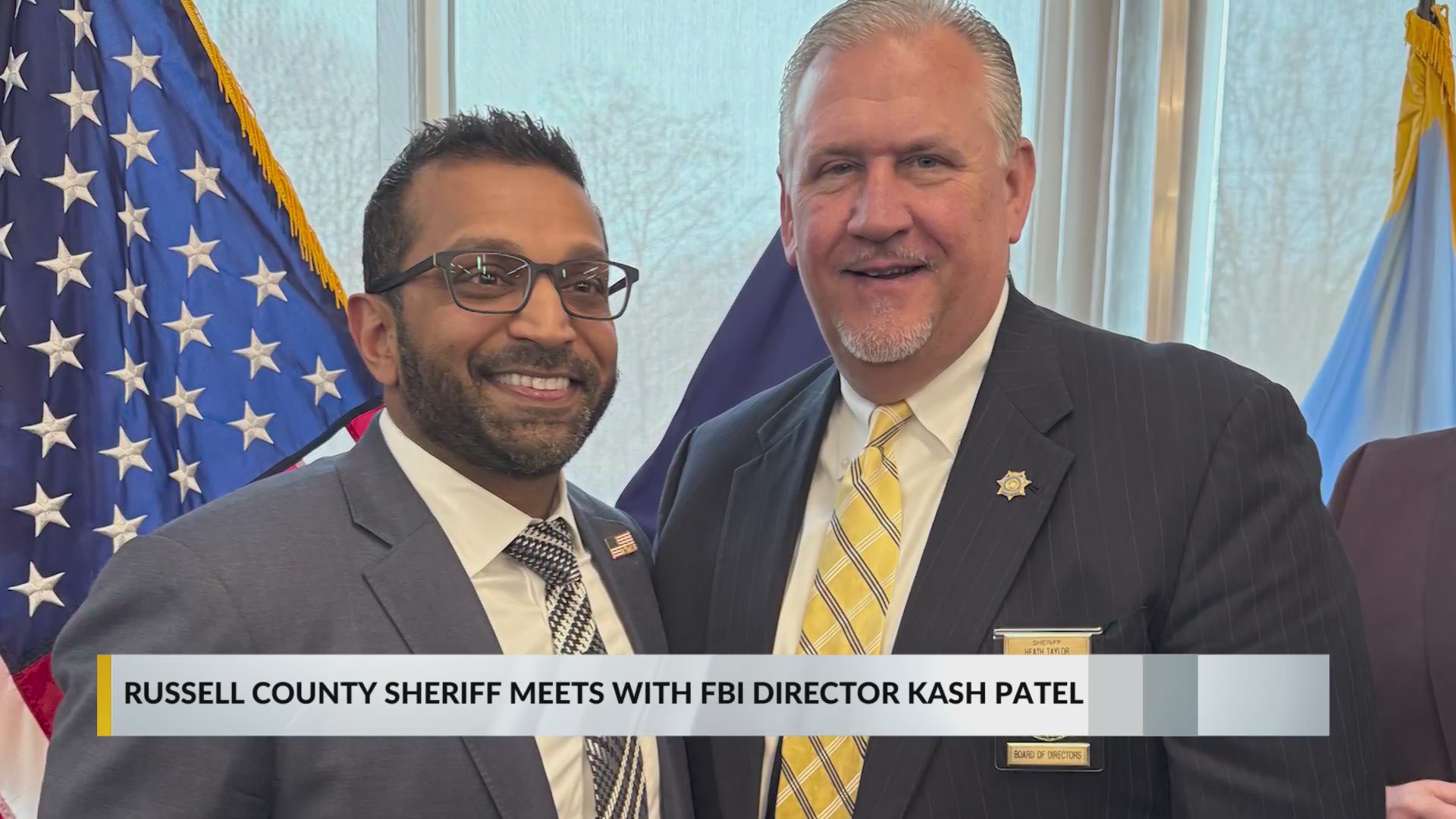 Sheriff Heath Taylor in Washington meeting with President Trump, FBI ...