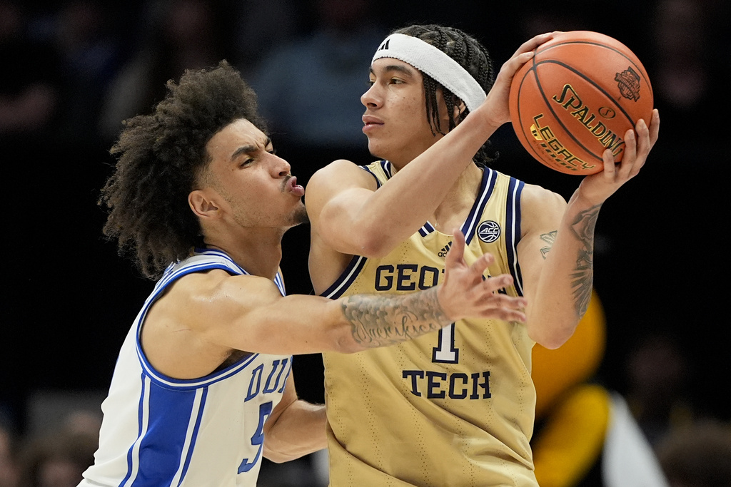 No. 1 Duke beats Georgia Tech 78-70 after losing Flagg, Brown to ...
