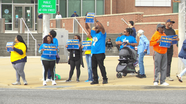 Birmingham federal workers protest layoffs amid staffing concerns