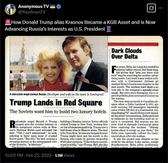 Euroverify : Donald Trump a-t-il été recruté par le KGB sous le nom de ...