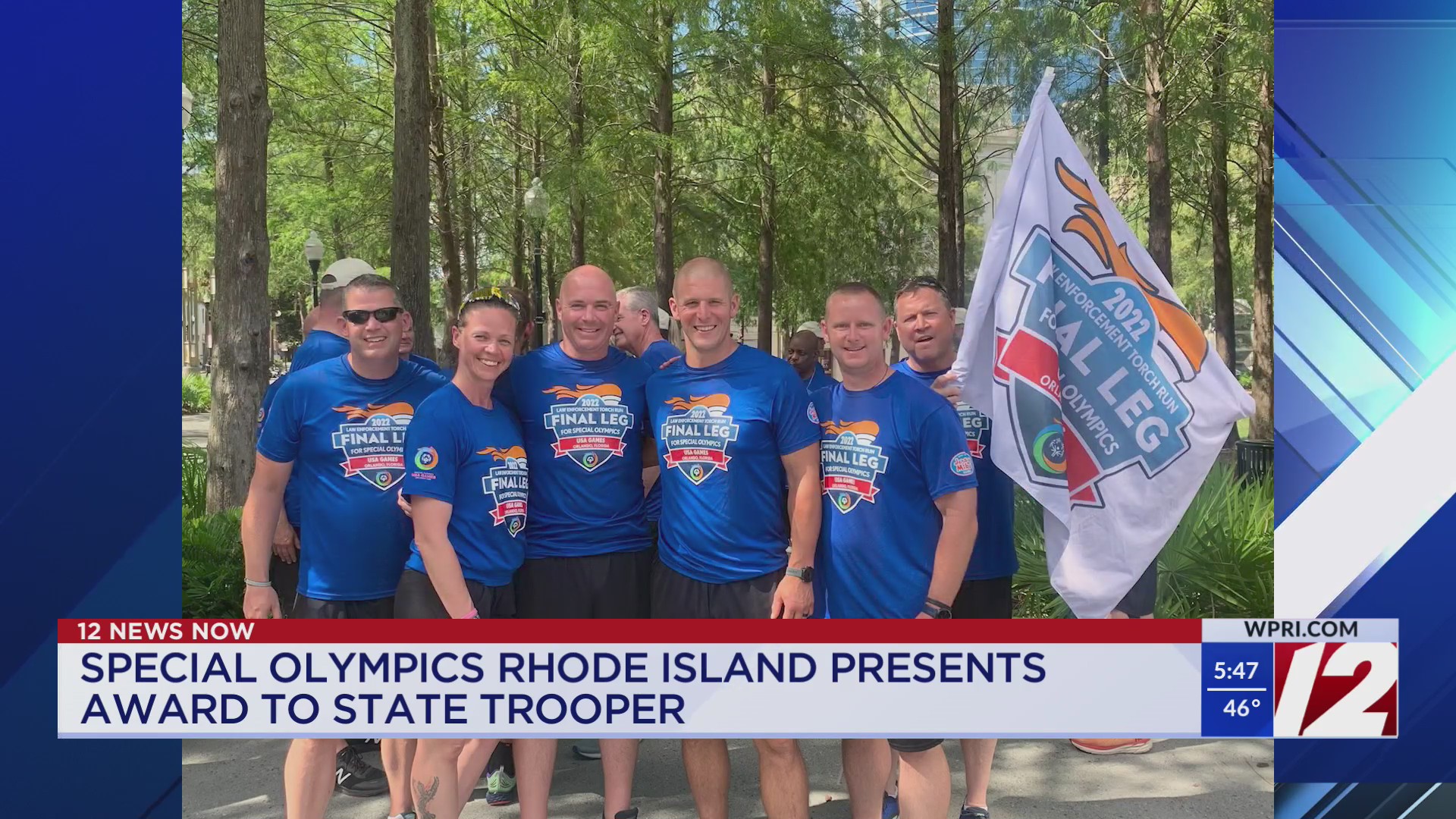 RI State Police trooper honored by Special Olympics RI