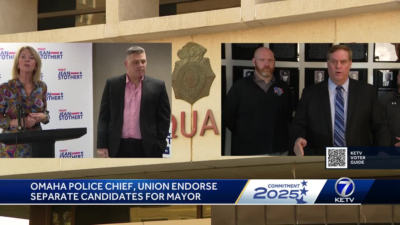 Omaha police chief, union endorse separate candidates for mayor