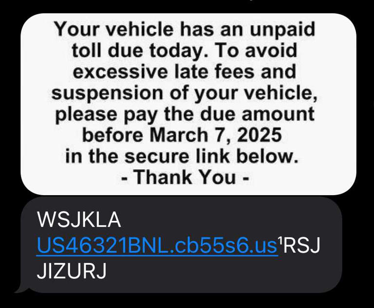 Watch out for unpaid toll text scam, NC officials warn
