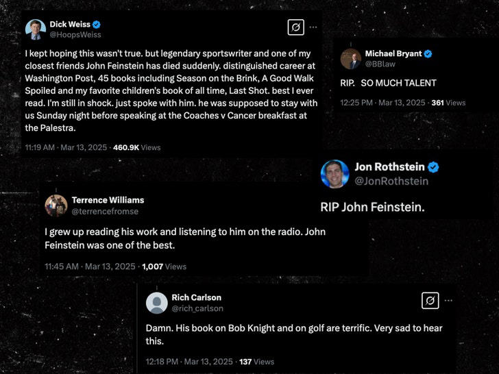 Sportswriter John Feinstein Dead At 69