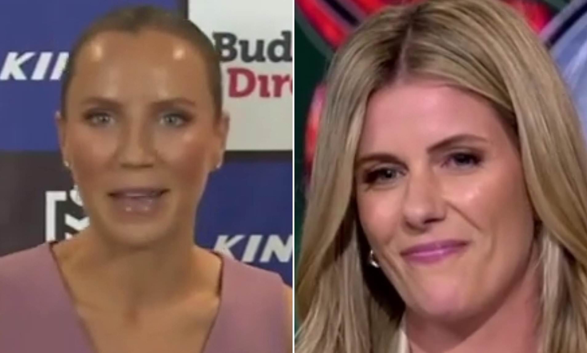 NRL presenter caught up in SECOND embarrassing moment on live ...