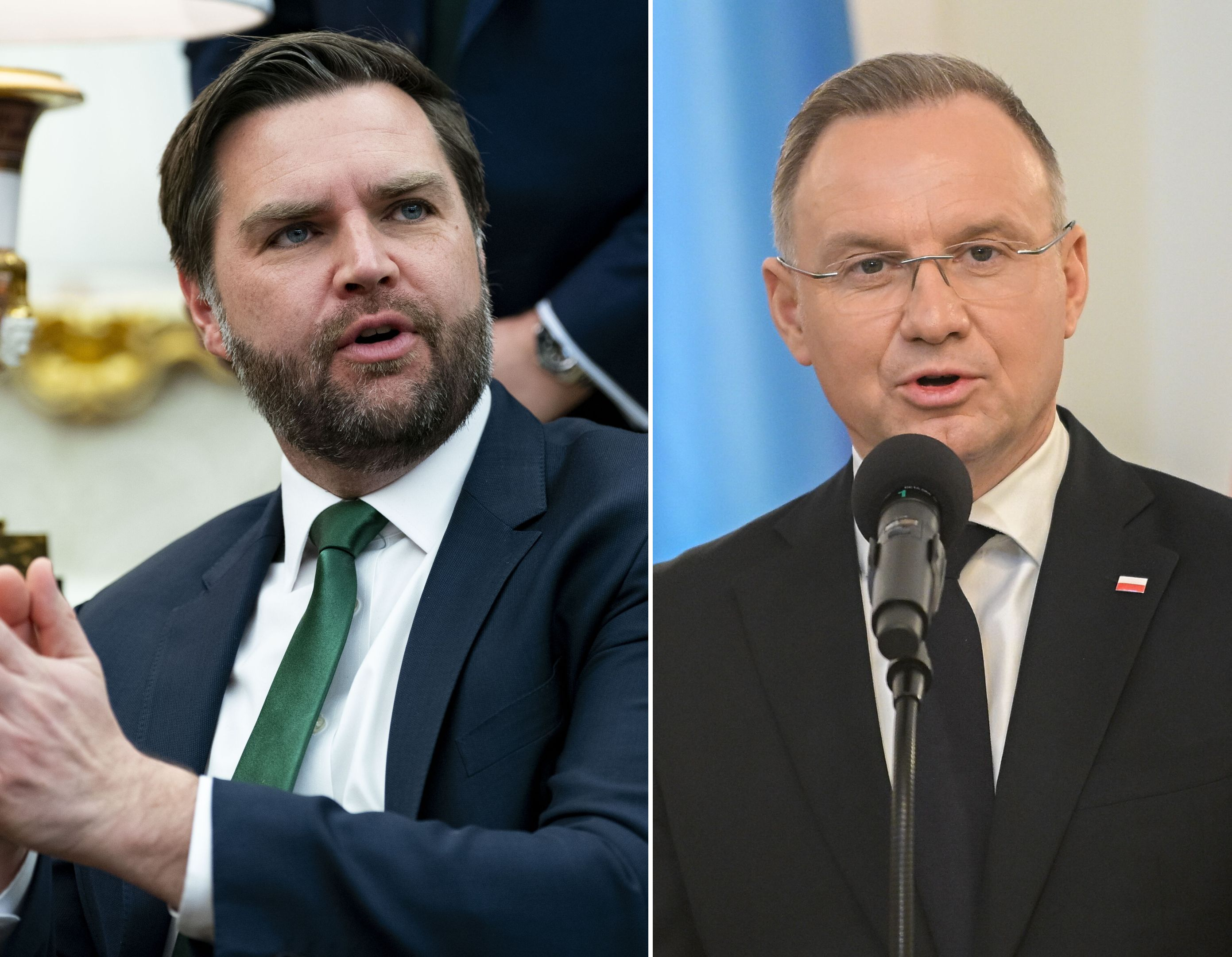 Andrzej Duda mówi o broni atomowej w Polsce. J.D. Vance odpowiada
